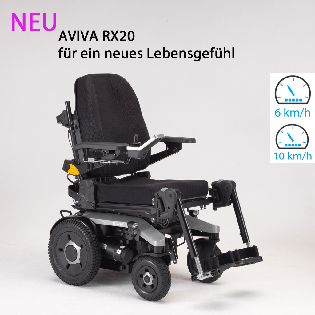 Invacare AVIVA RX20 Modulite Elektrorollstuhl, Heckantrieb, (inkl. 75A ...